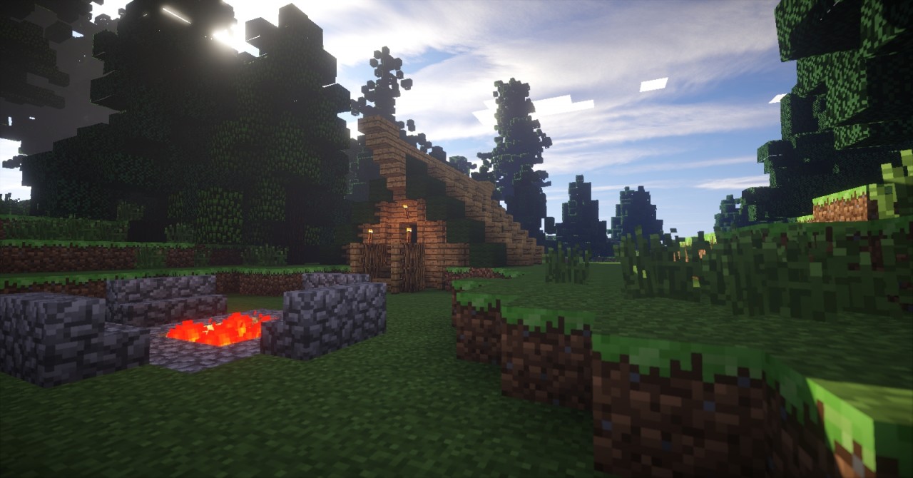 Medieval Camp with a fire Minecraft Map