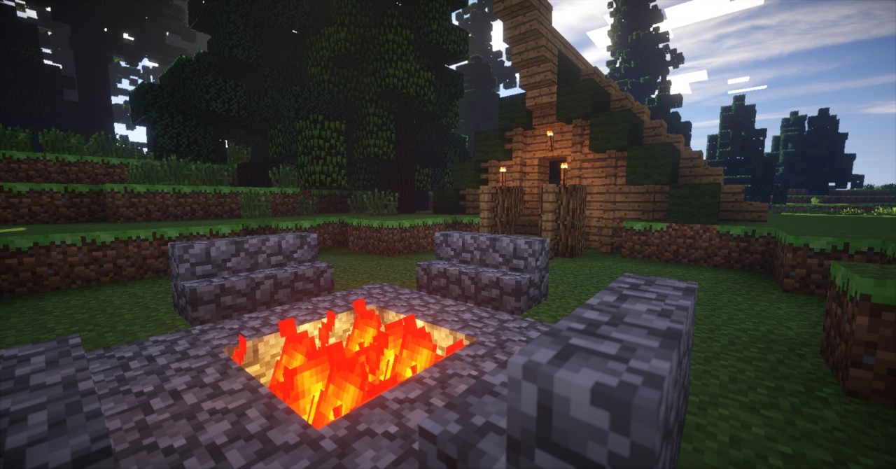 Medieval Camp with a fire Minecraft Map