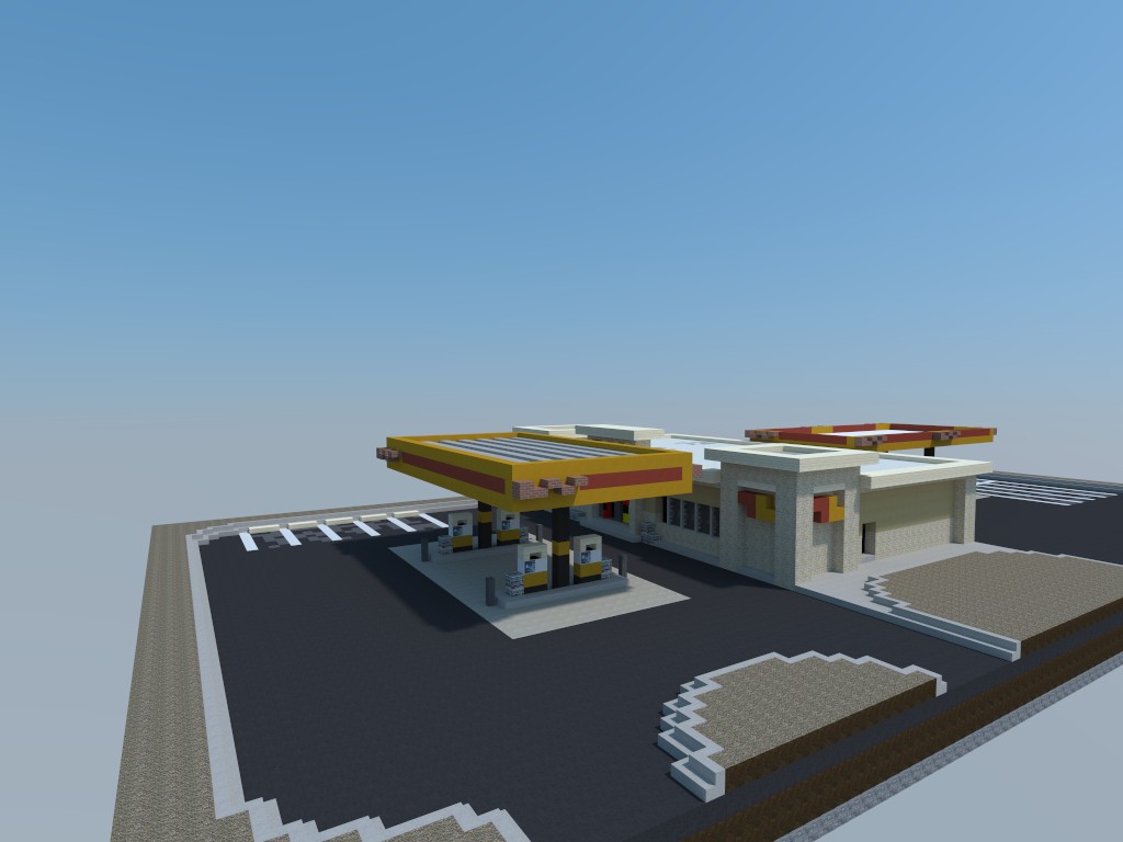 Love's Truck Stop | Realistic Build Series Minecraft Map