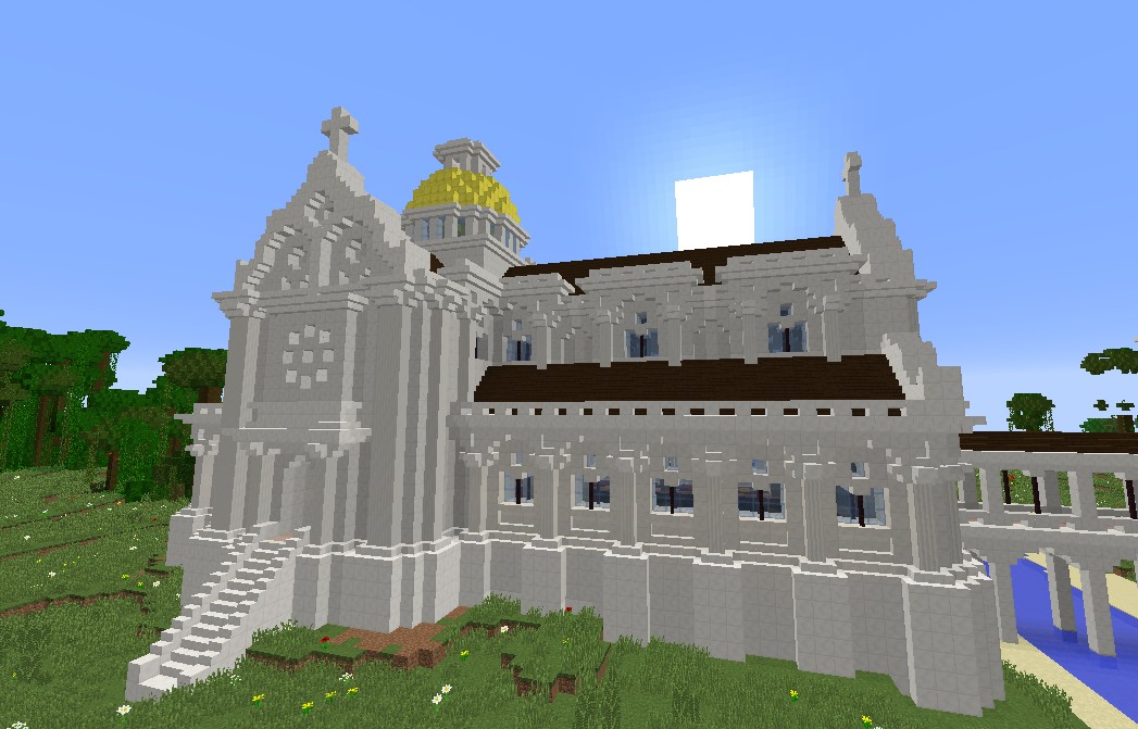 Neo-palladian, gothic and baroque church Minecraft Map