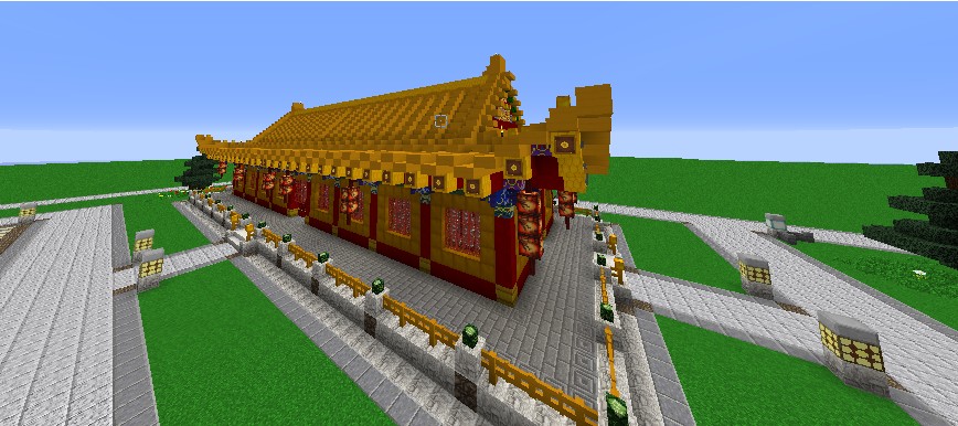 Forbidden City-Inspired Imperial Residence Minecraft Map
