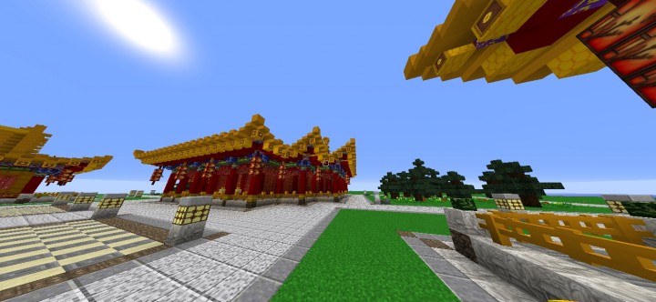 Forbidden City-Inspired Imperial Residence Minecraft Map