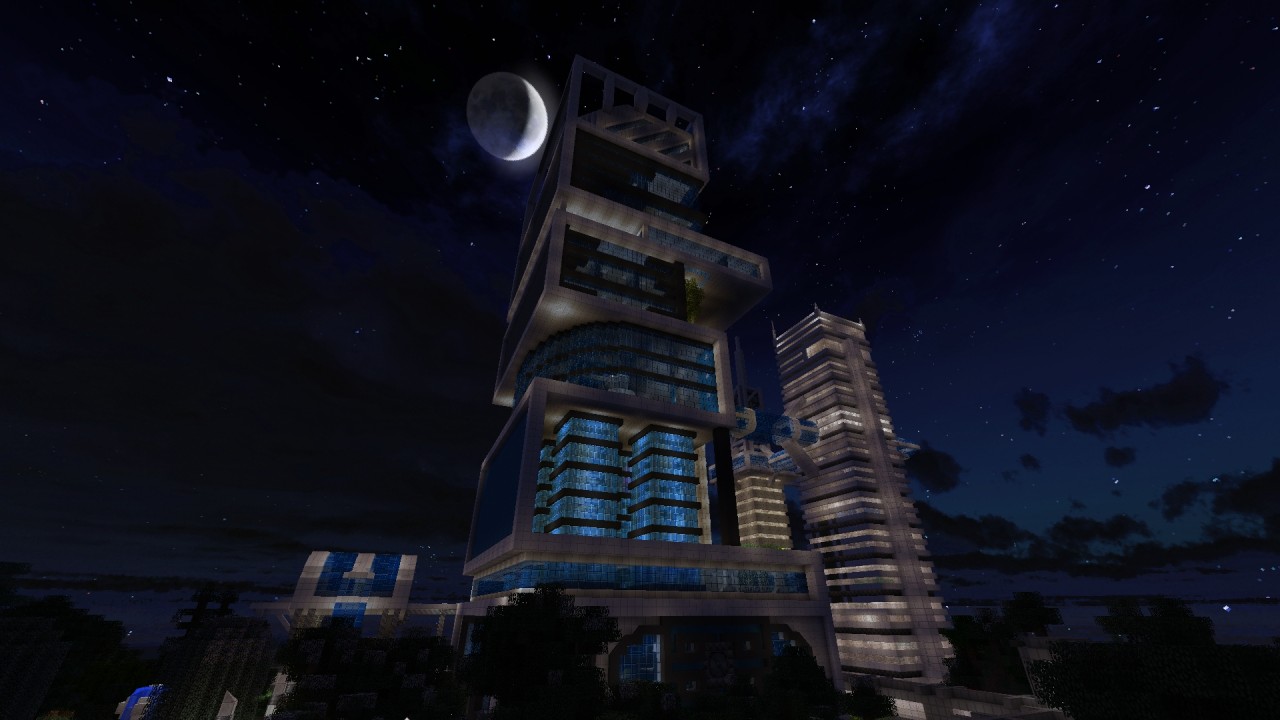 Prometheus Corp. HQ, modern base Minecraft Map