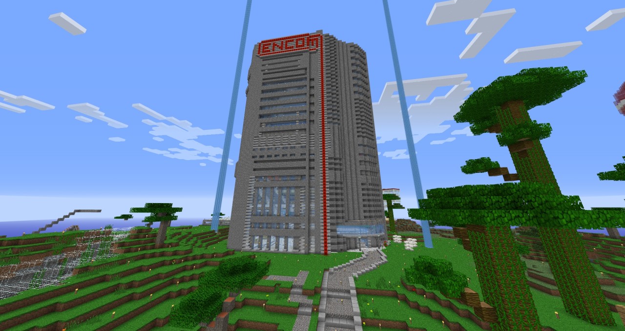 Tron legacy Encom tower Minecraft Map