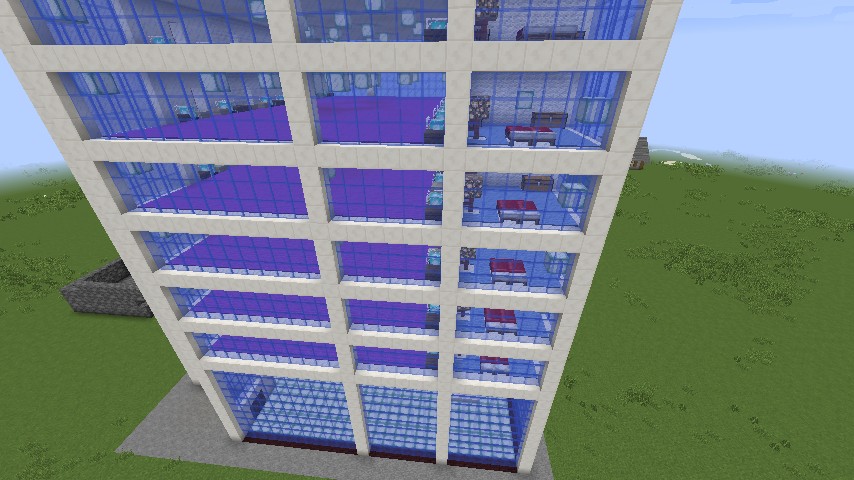Mega Hotel whit many rooms Minecraft Map