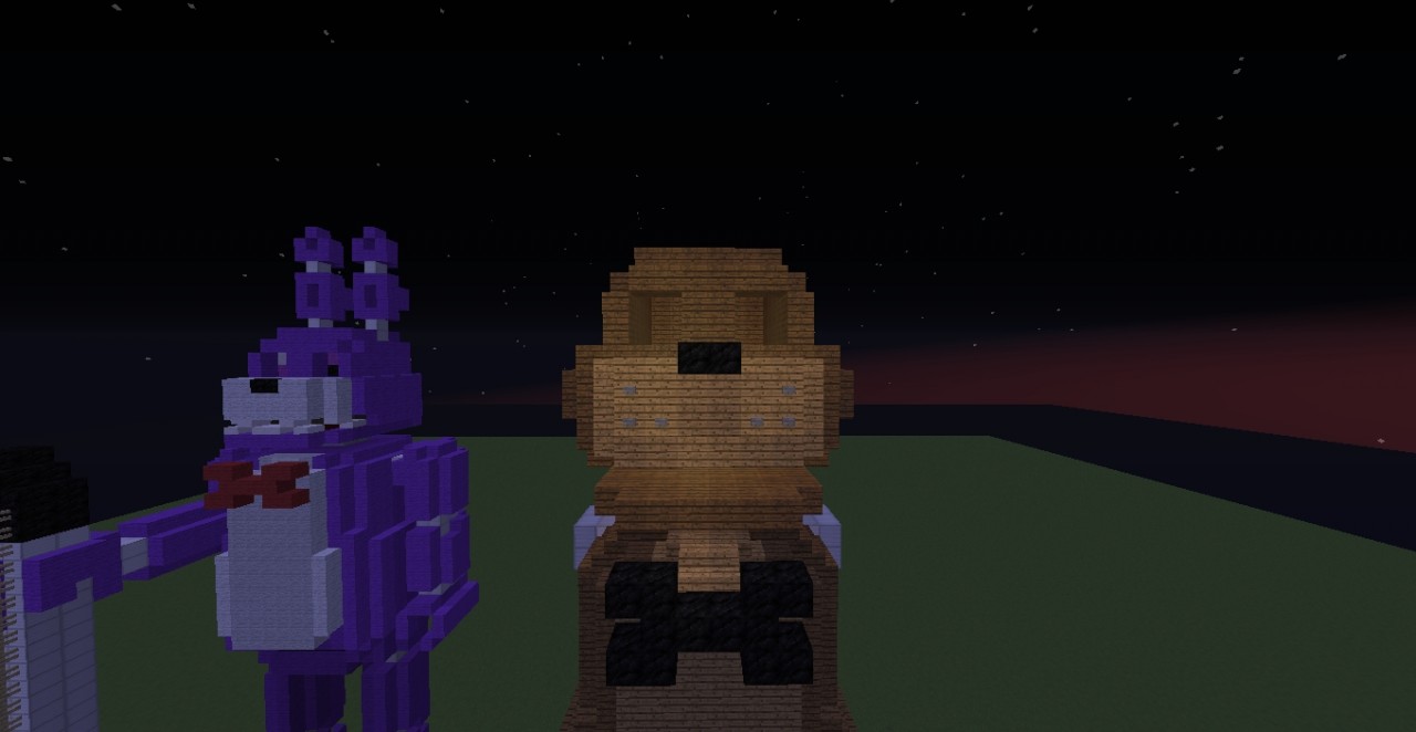 FNAF 1 Freddy Fazbear Statue Minecraft Map