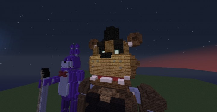FNAF 1 Freddy Fazbear Statue Minecraft Map