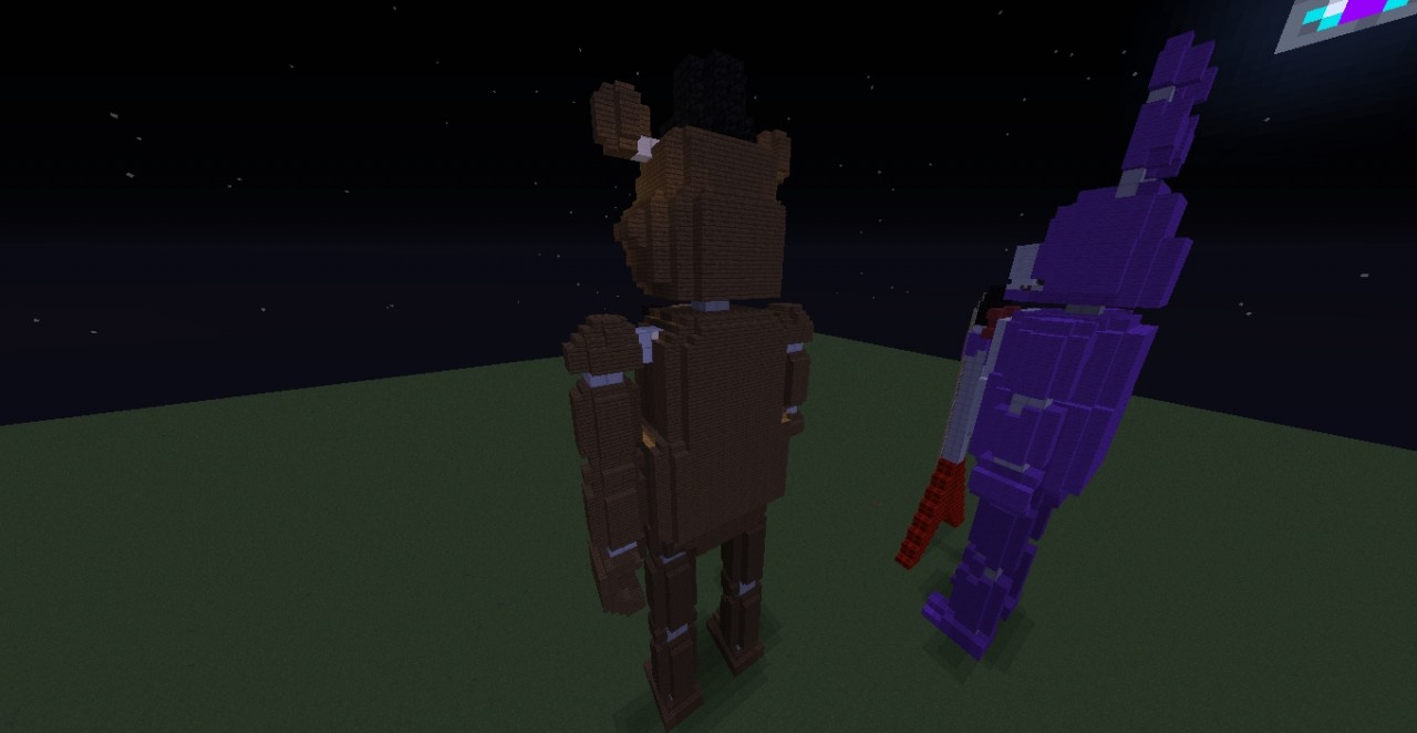 FNAF 1 Freddy Fazbear Statue Minecraft Map