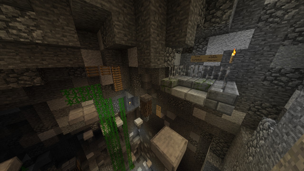 Parkour, The mossy cave Minecraft Map