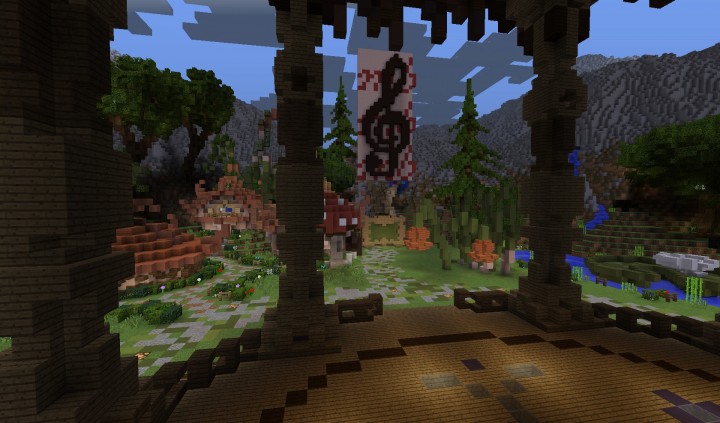 lobby : Fantasy --> MMORPG-games Minecraft Map