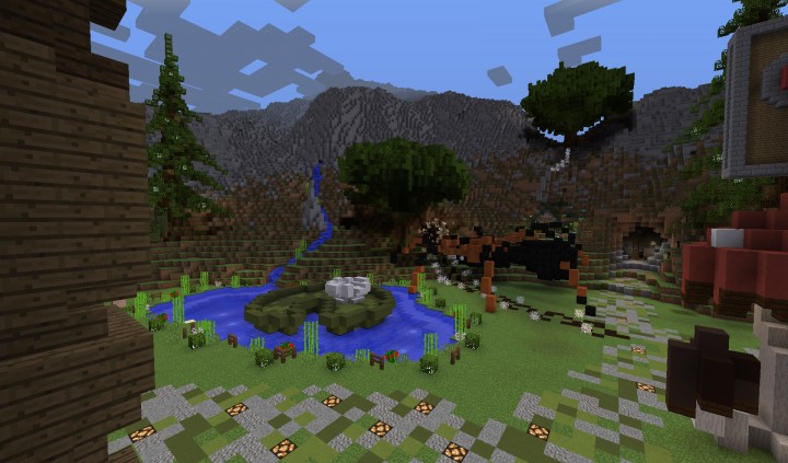 lobby : Fantasy --> MMORPG-games Minecraft Map
