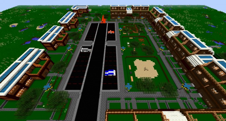 Neighbourhood - 2 side streets Minecraft Map