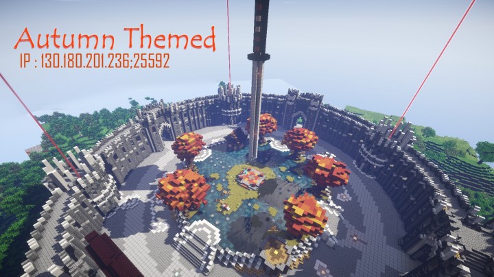 Steeds Gate Spawn Autumn Themed Minecraft Map