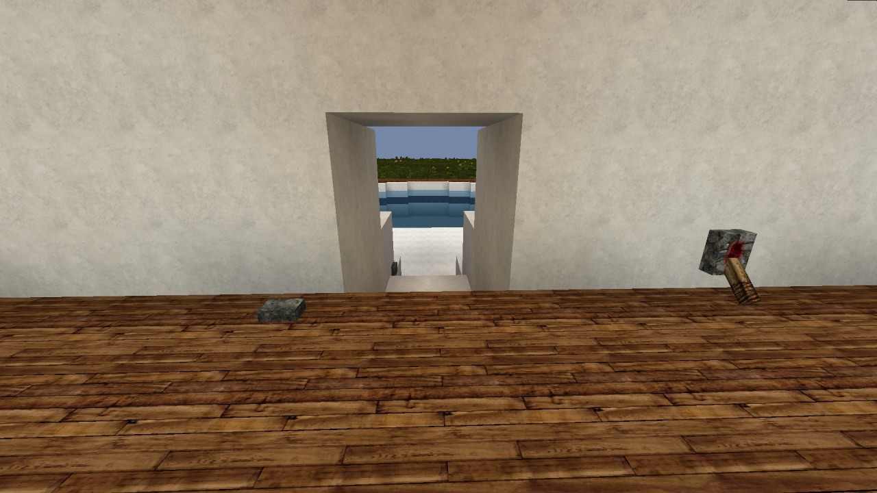 my first redstone smart house MC 1.8 Minecraft Map