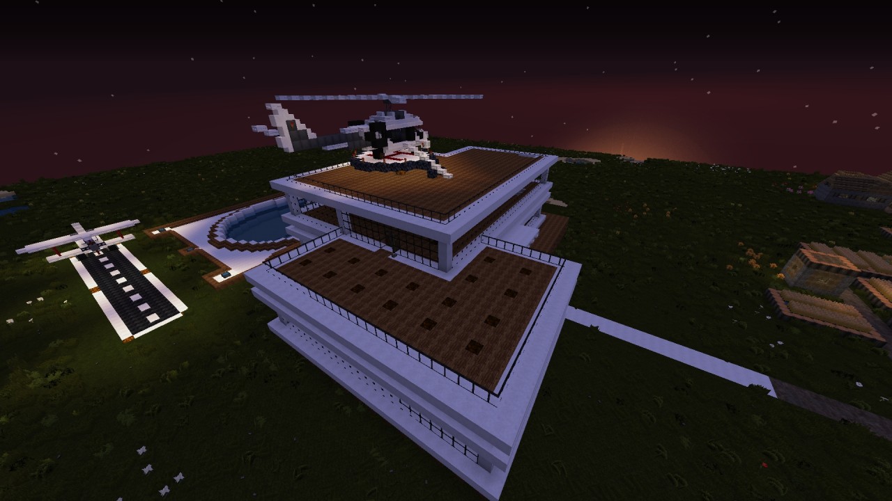 my first redstone smart house MC 1.8 Minecraft Map