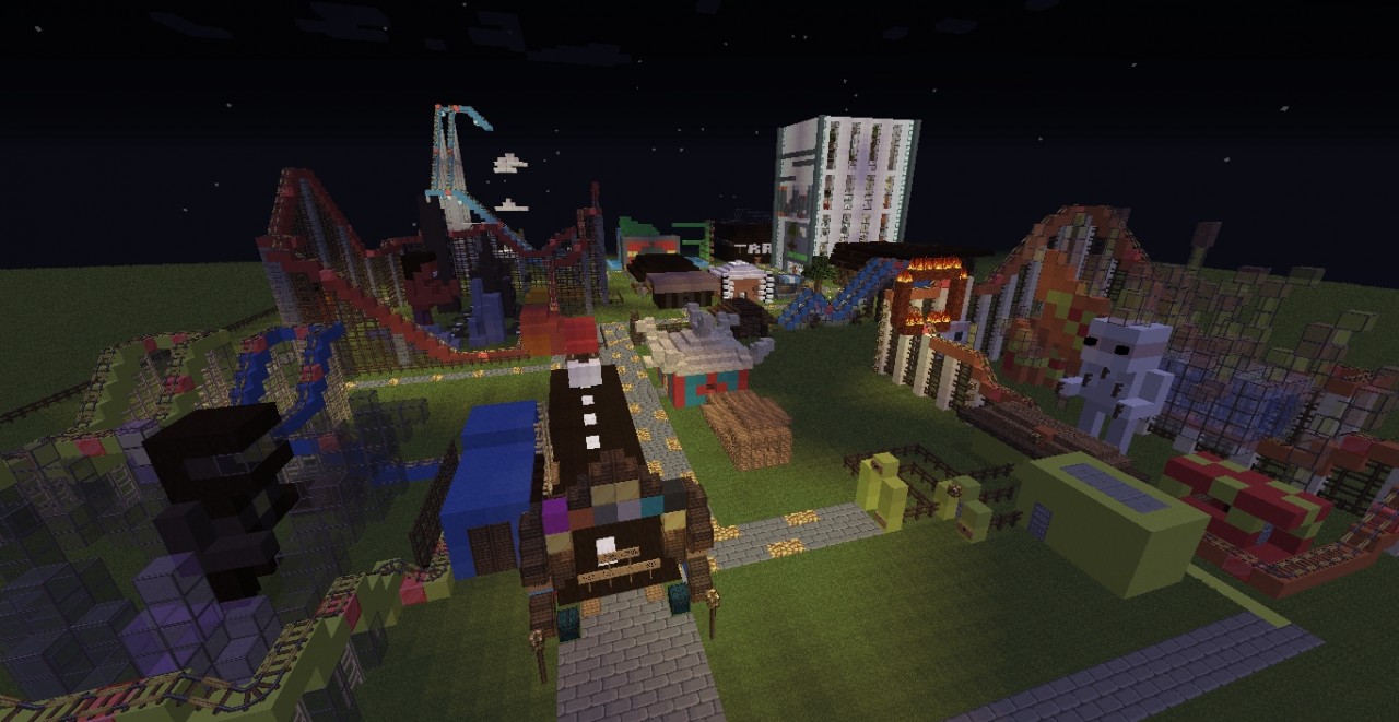 Bird Amusing (Amusement Park) NEW RIDE! Minecraft Map