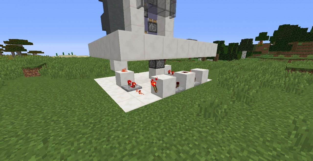 Simple Piston Elevator Minecraft Map