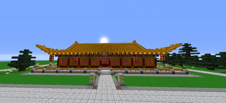 Forbidden City-Inspired Imperial Residence Minecraft Map