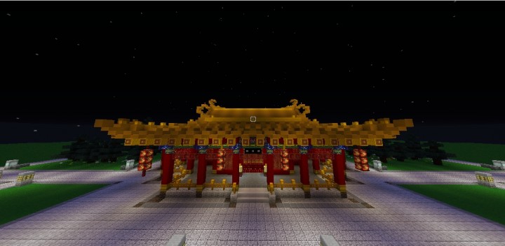 Forbidden City-Inspired Imperial Residence Minecraft Map
