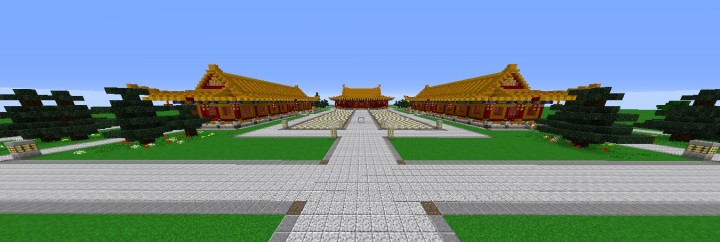 Forbidden City-Inspired Imperial Residence Minecraft Map