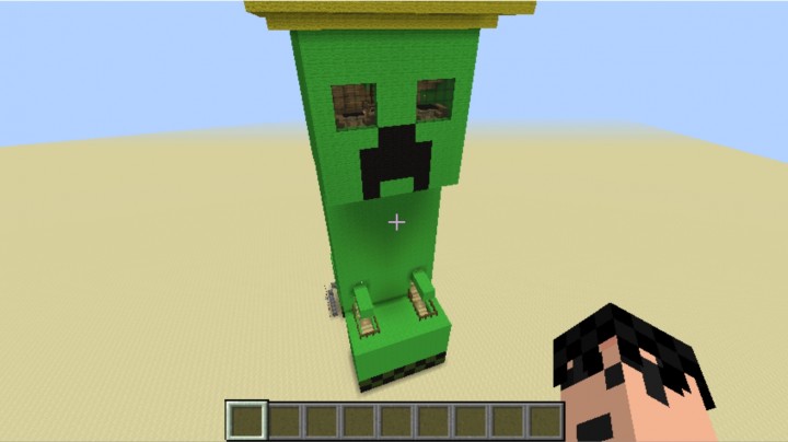 Burning Creeper Minecraft Map