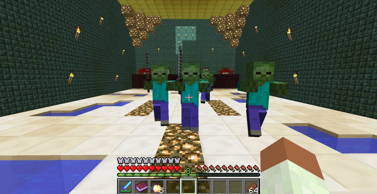 ZOMBIE RAMPAGE minigame (by OakPieter) Minecraft Map