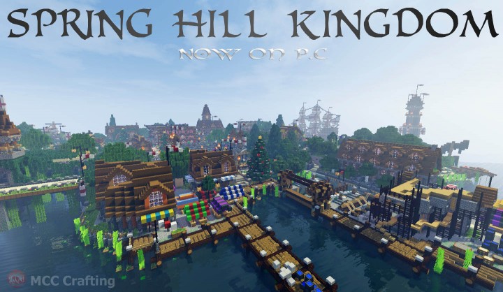 SPRING HILL KINGDOM, My first Minecraft world I built on PS3 converted ...