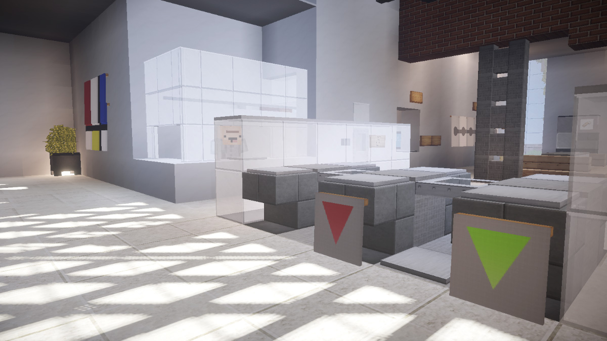 [MODERN] Tram terminal in a renovated engine house Minecraft Map