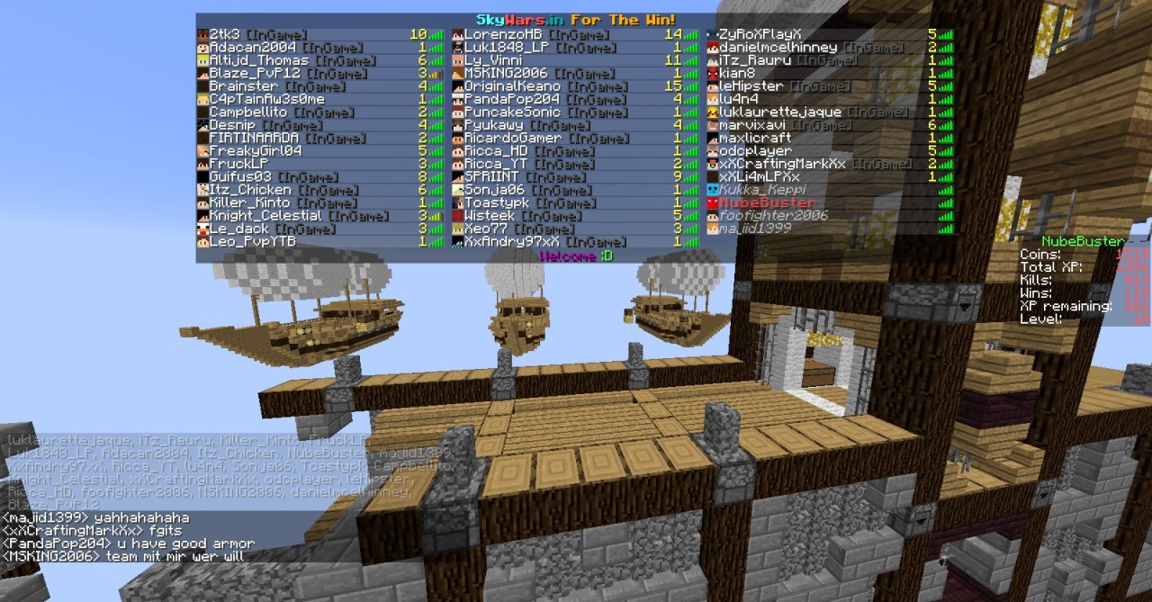 SkyWars.in - Taking Sky Wars to the Next Level Minecraft Server