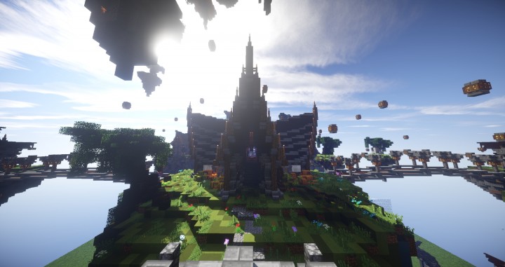 Medieval Floating Island Hub | Built by Team Sublis Minecraft Project