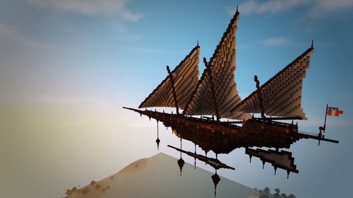 Charging gale 【Steampunk Sailing Airship】 DL+ Minecraft Map