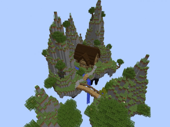 Floating Island house Minecraft Map