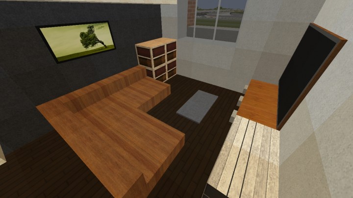 Renovated 80s Style House Interior | ECS Minecraft Map