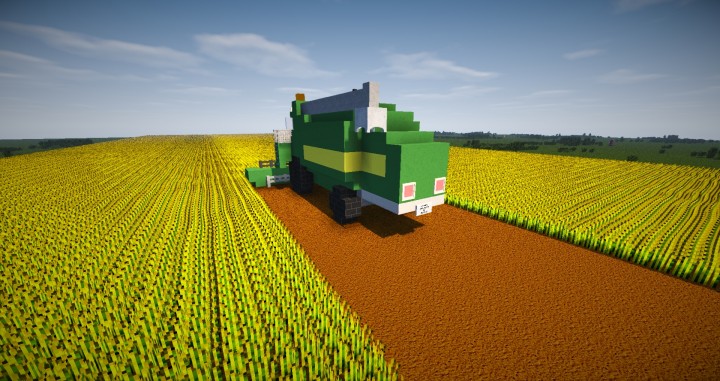Vehicle - John Deere Combine Harvester Minecraft Map
