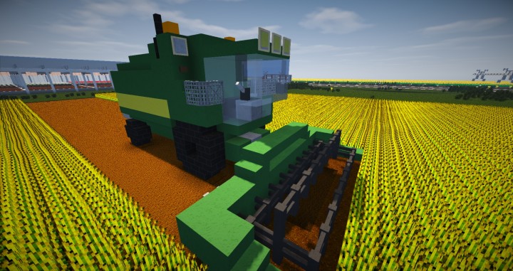Vehicle - John Deere Combine Harvester Minecraft Map