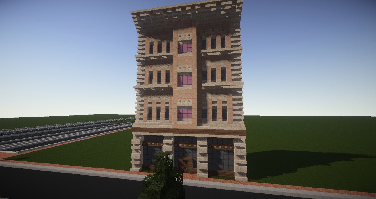 Row Building #1 (Exterior Only at this time) Minecraft Project