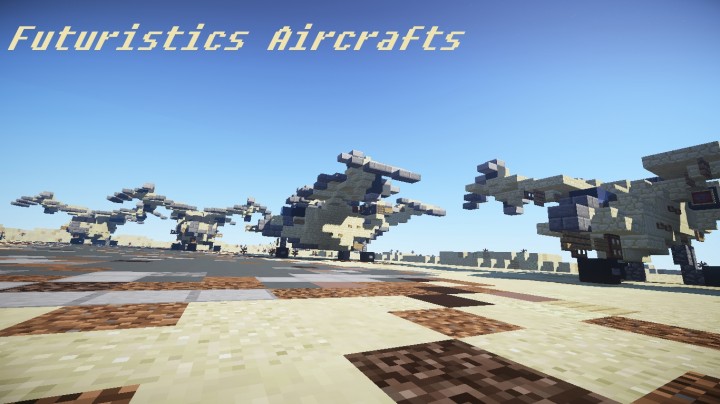 Futuristics aircrafts Minecraft Map