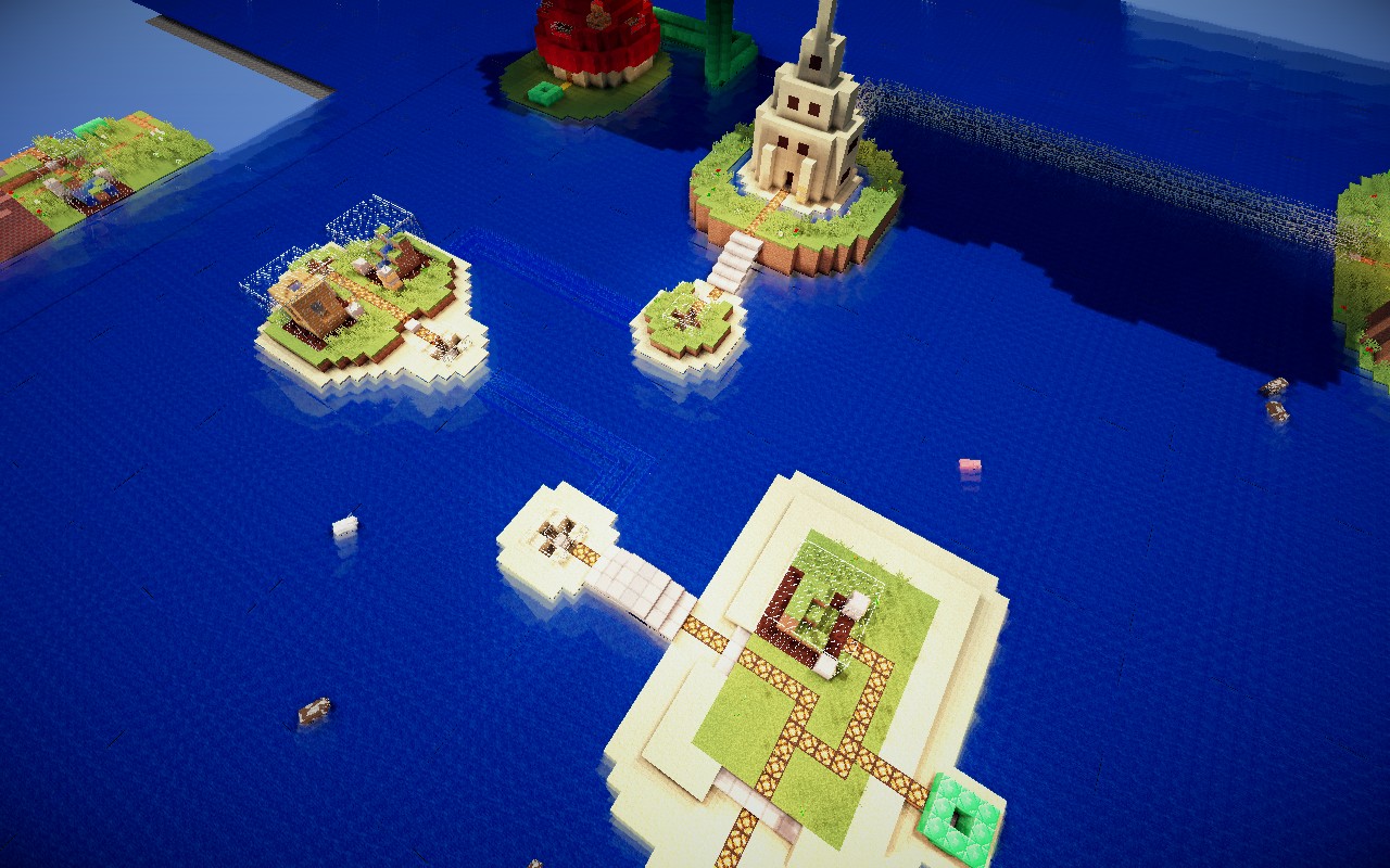 Super Minecraft 3D World Minecraft Map