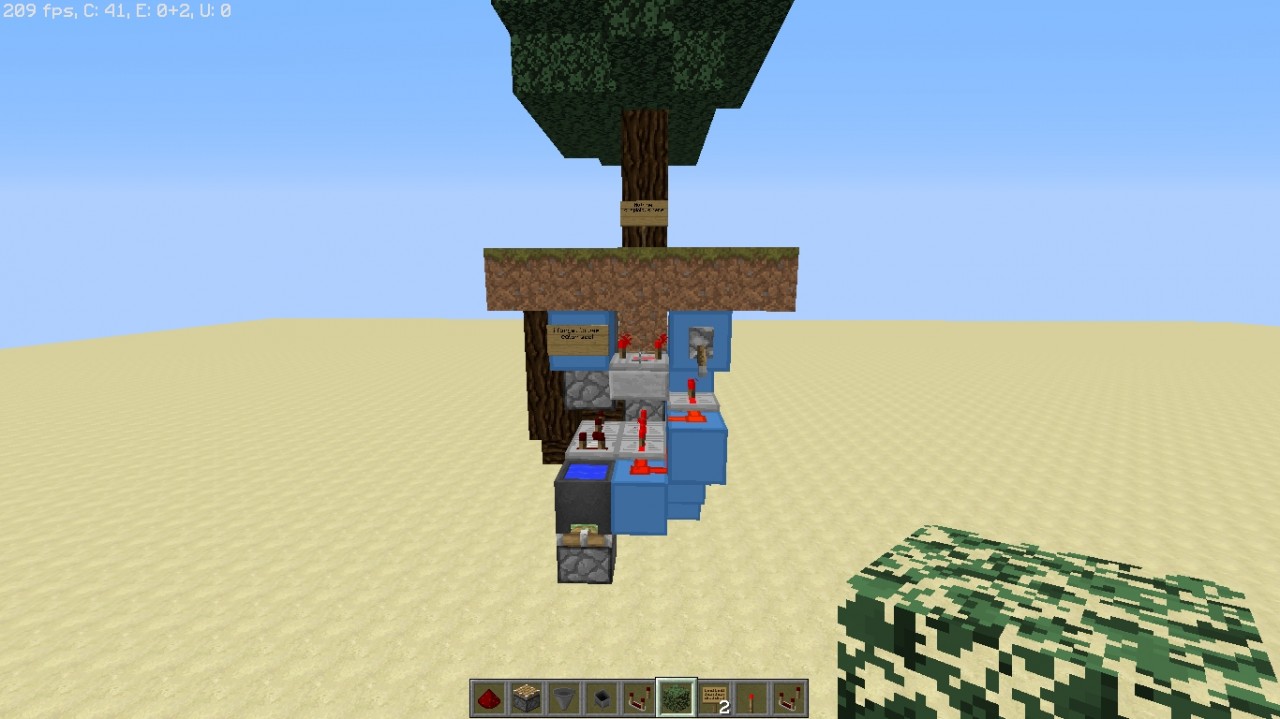 Minecraft hidden tree secret entrance (with block stair) Minecraft Map