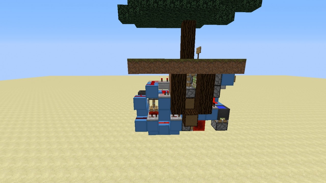 Minecraft hidden tree secret entrance (with block stair) Minecraft Map