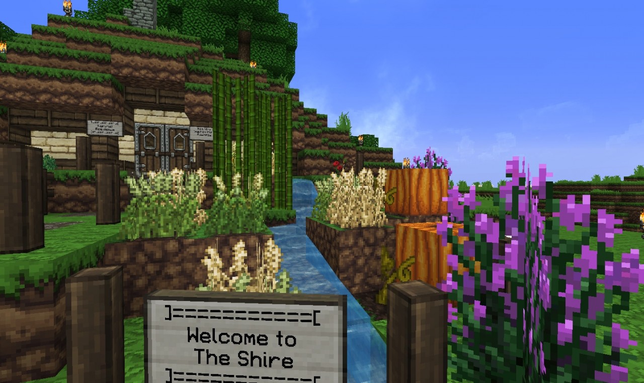 Hobbit Hole/Shire survival home Minecraft Map