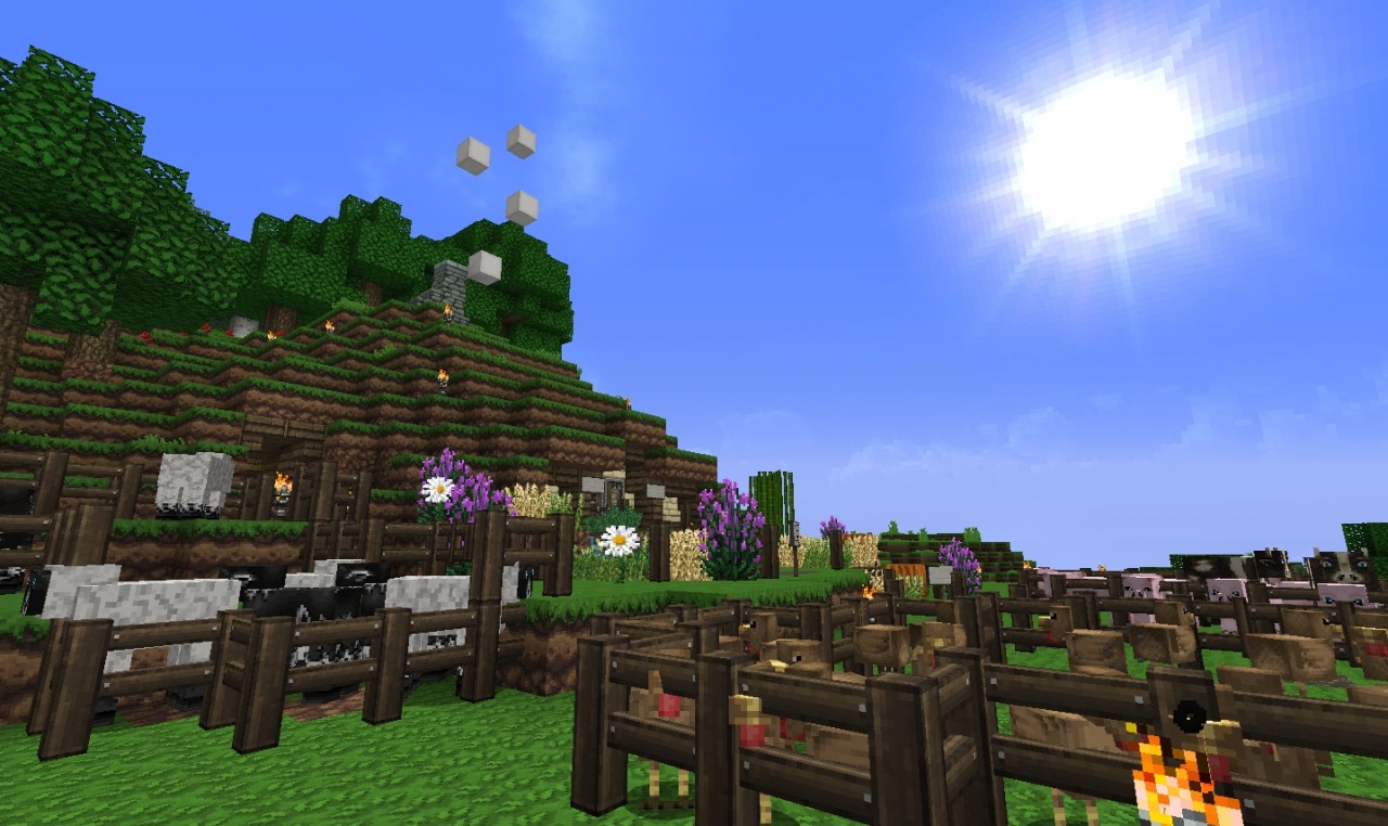 Hobbit Hole/Shire survival home Minecraft Map