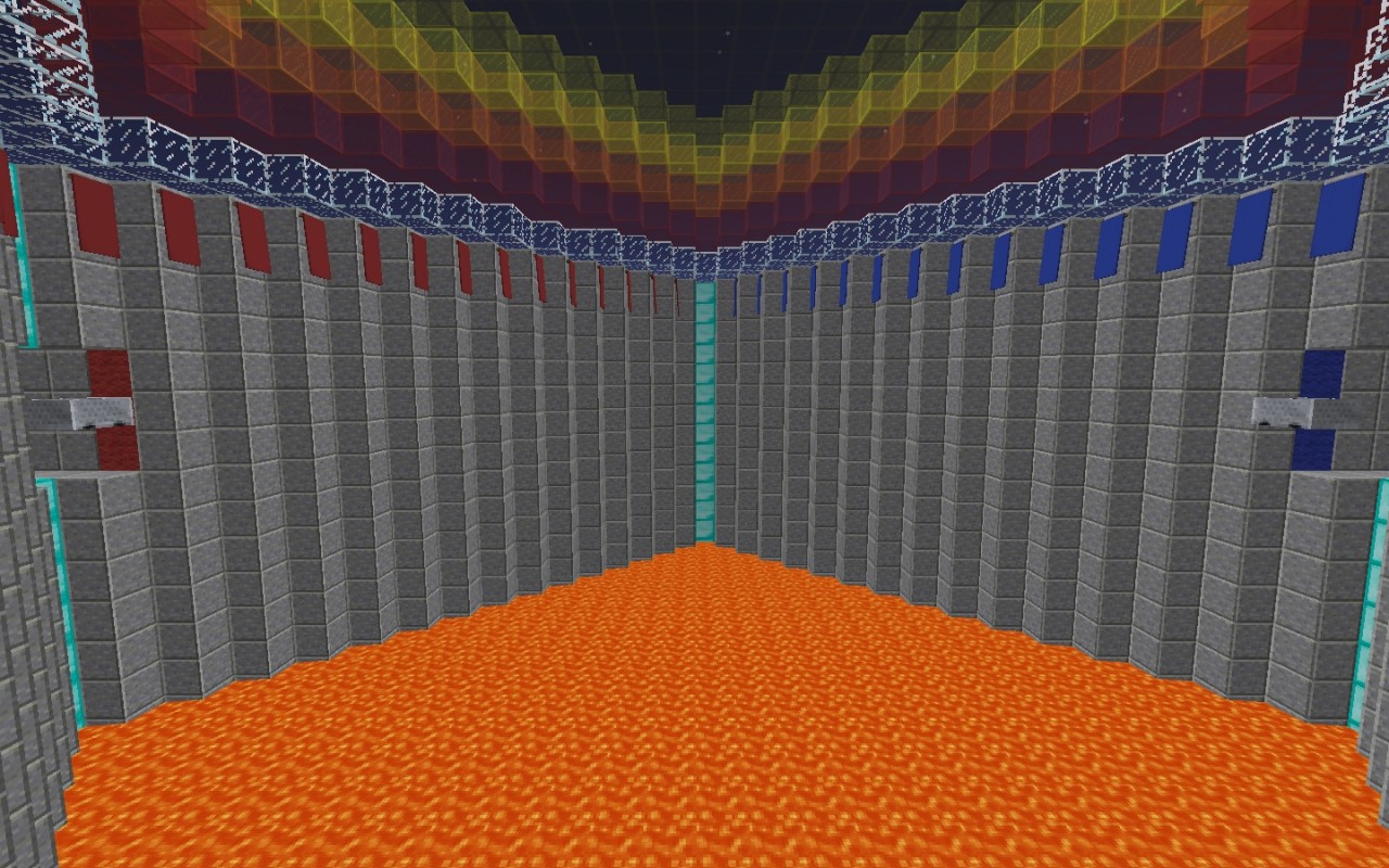 Flying Minecart Jousting Minecraft Map