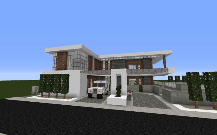 Lakeview | Modern House Minecraft Map