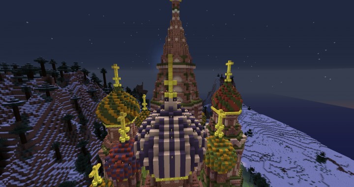 St Vasily's Cathedral, Moscow (aka St. Basil's) Minecraft Map