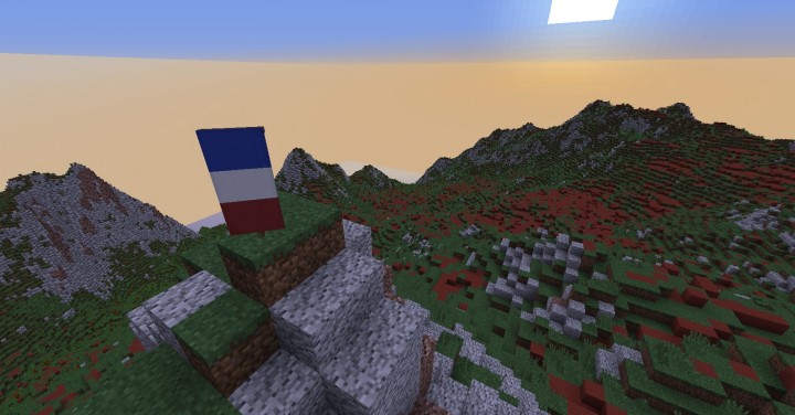 The Tricolour Mountain: France Minecraft Map