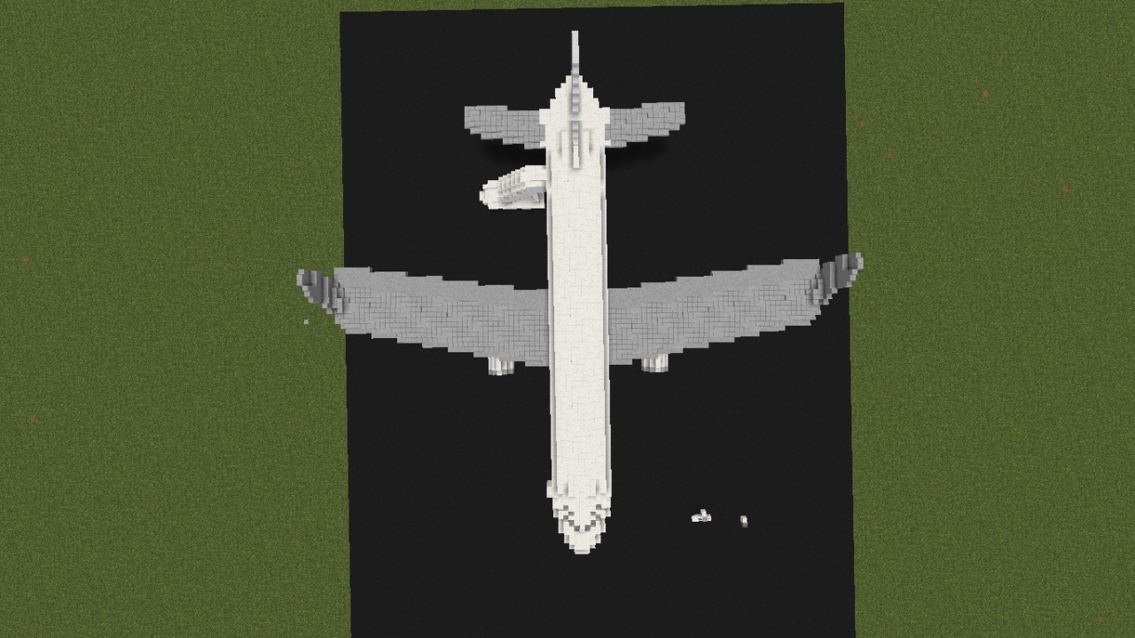 1:1 detailed Boeing 737 Minecraft Map