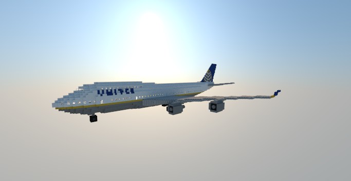 Boeing 747-400 Minecraft Map