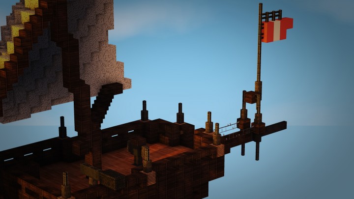 Charging gale 【Steampunk Sailing Airship】 DL+ Minecraft Map