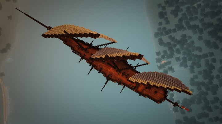 Charging gale 【Steampunk Sailing Airship】 DL+ Minecraft Map